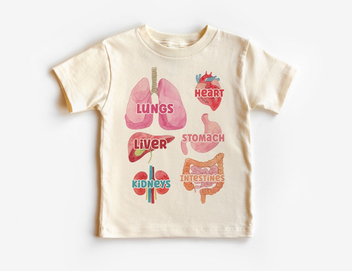 Tiny Hug Fun Educational Anatomy Toddler Shirt - Body Parts Science ...