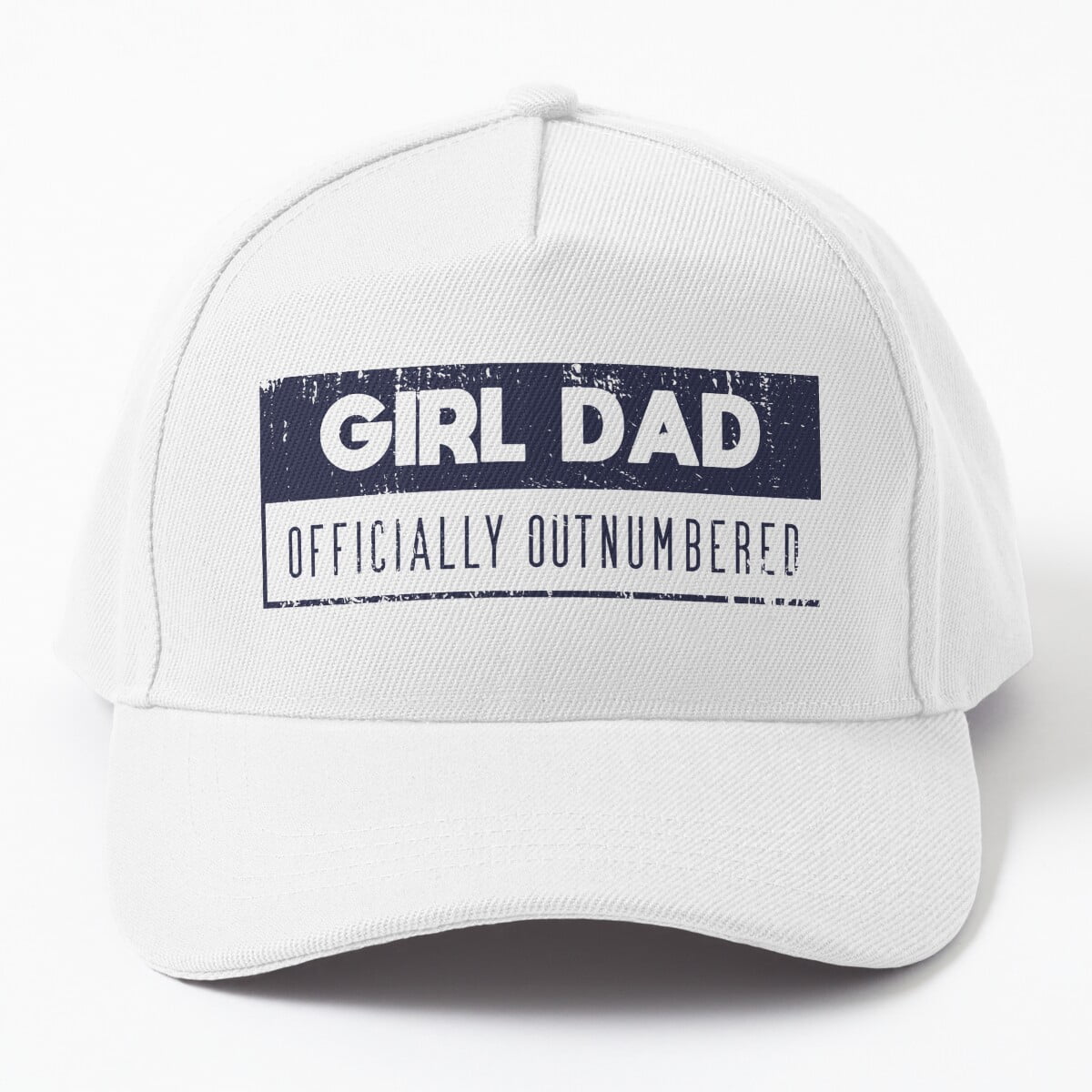 Tiny Hug Girl Dad Outnumbered - Dad Jokes Dad Outnumbered Cap Hats For ...