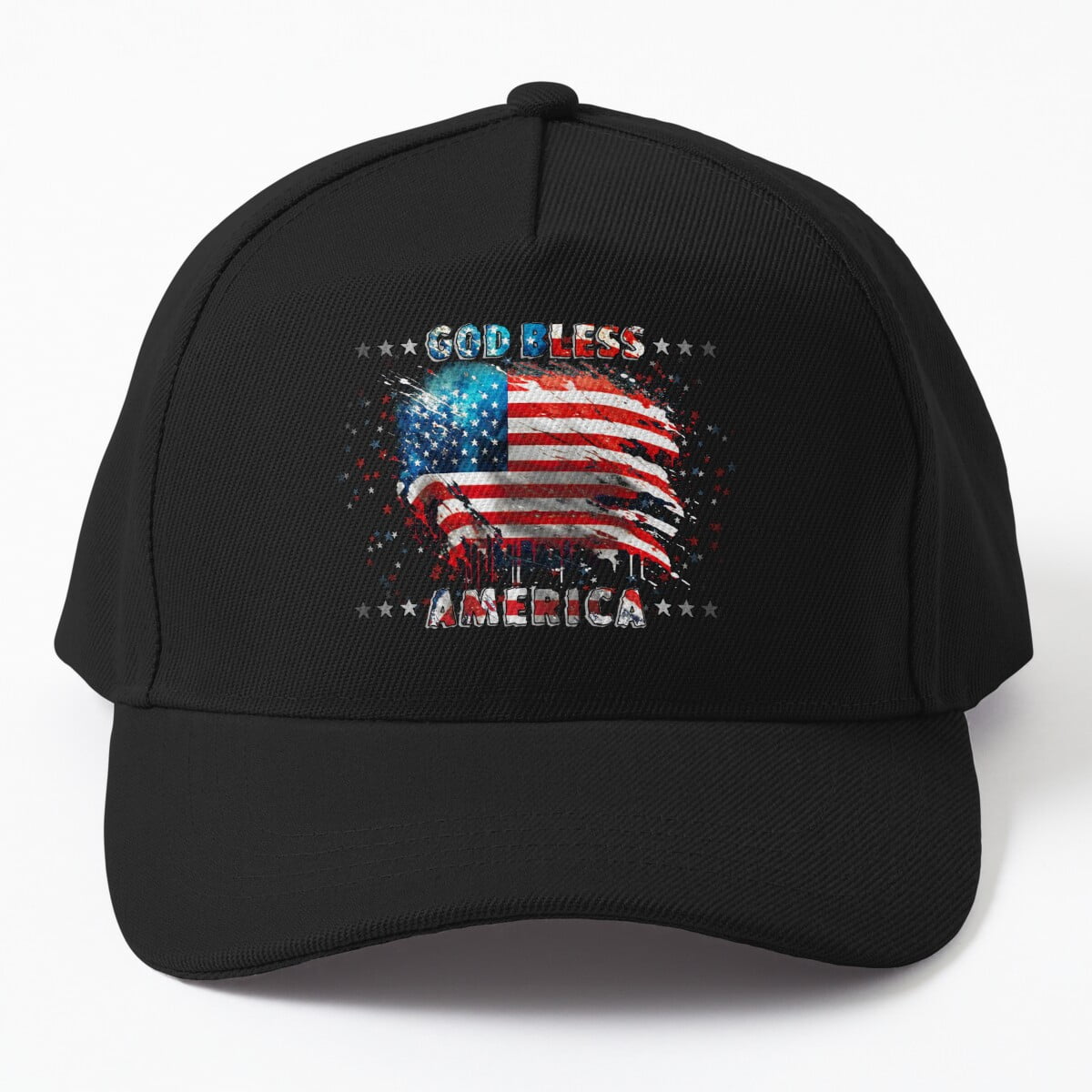Tiny Hug God Bless America, Independence Day, Black Cap, Hats For Men ...