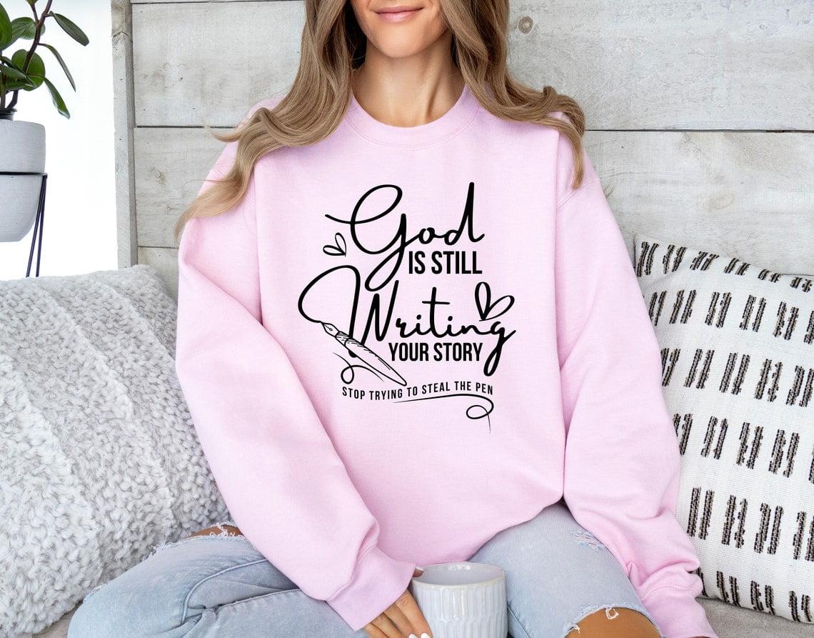 Tiny Hug God Is Still Writing Your Story Shirt, Bible Quote, Christian ...