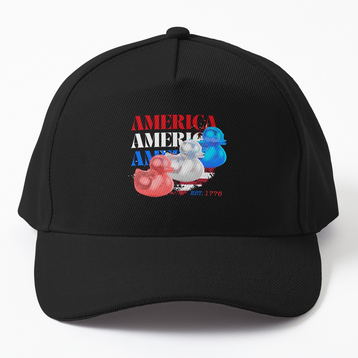 Tiny Hug Good Old American Red, White & Blue Rubber Ducky Cap, Hats For ...