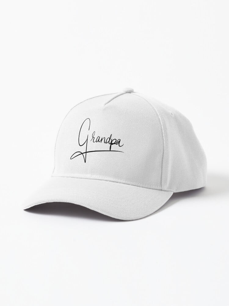 Tiny Hug Grandpa (Cursive, Black) Cap Hats For Men, Gift For Him ...