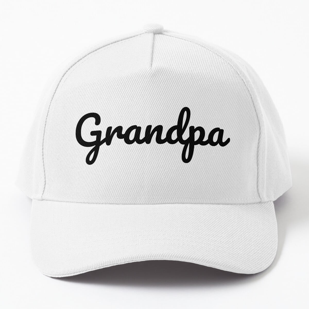 Tiny Hug Grandpa' In Monochrome Script Font Cap Hats For Men, Gift For ...