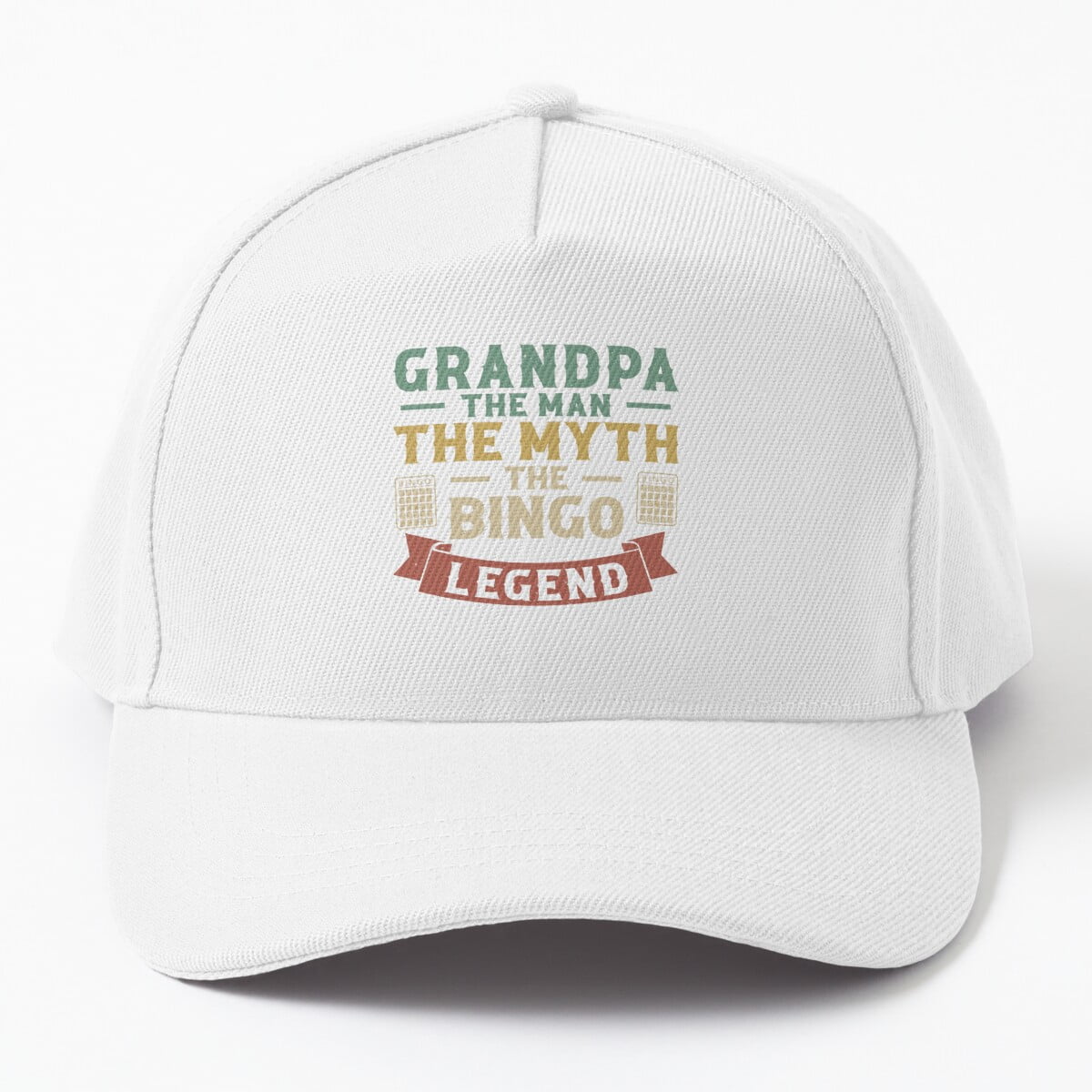 Tiny Hug Grandpa The Man The Myth The Bingo Legend Cap Hats For Men ...