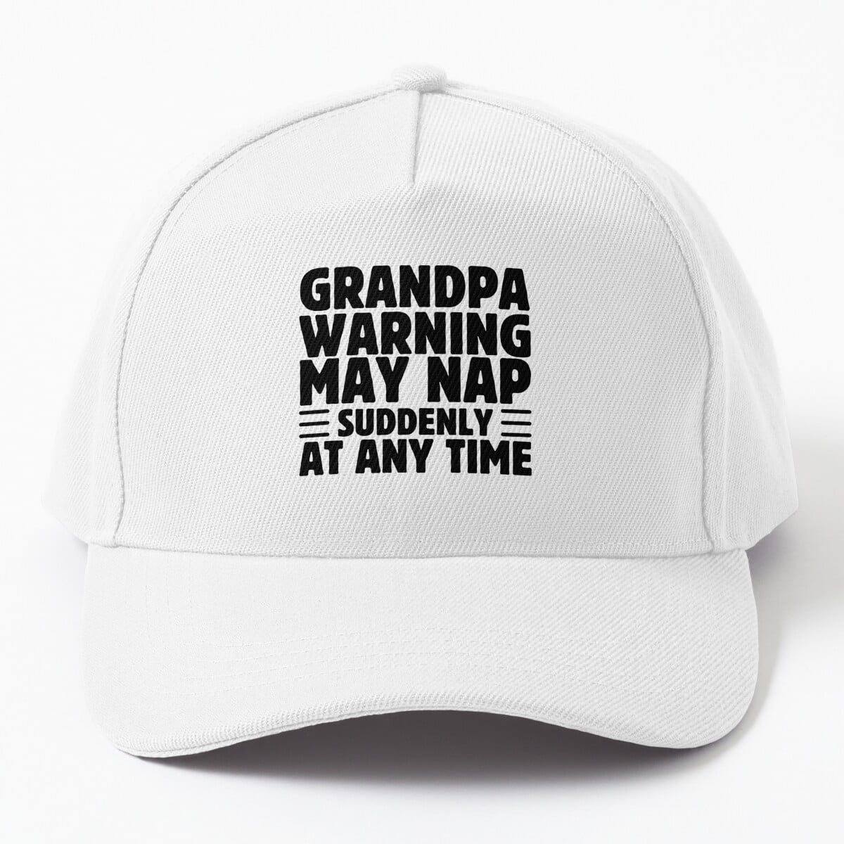 Tiny Hug Grandpa Warning May Nap At Any Time Grandfather Humor Cap Hats ...