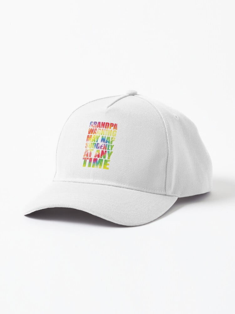 Tiny Hug Grandpa Warning May Nap Suddenly At Any Time Cap Hats For Men ...