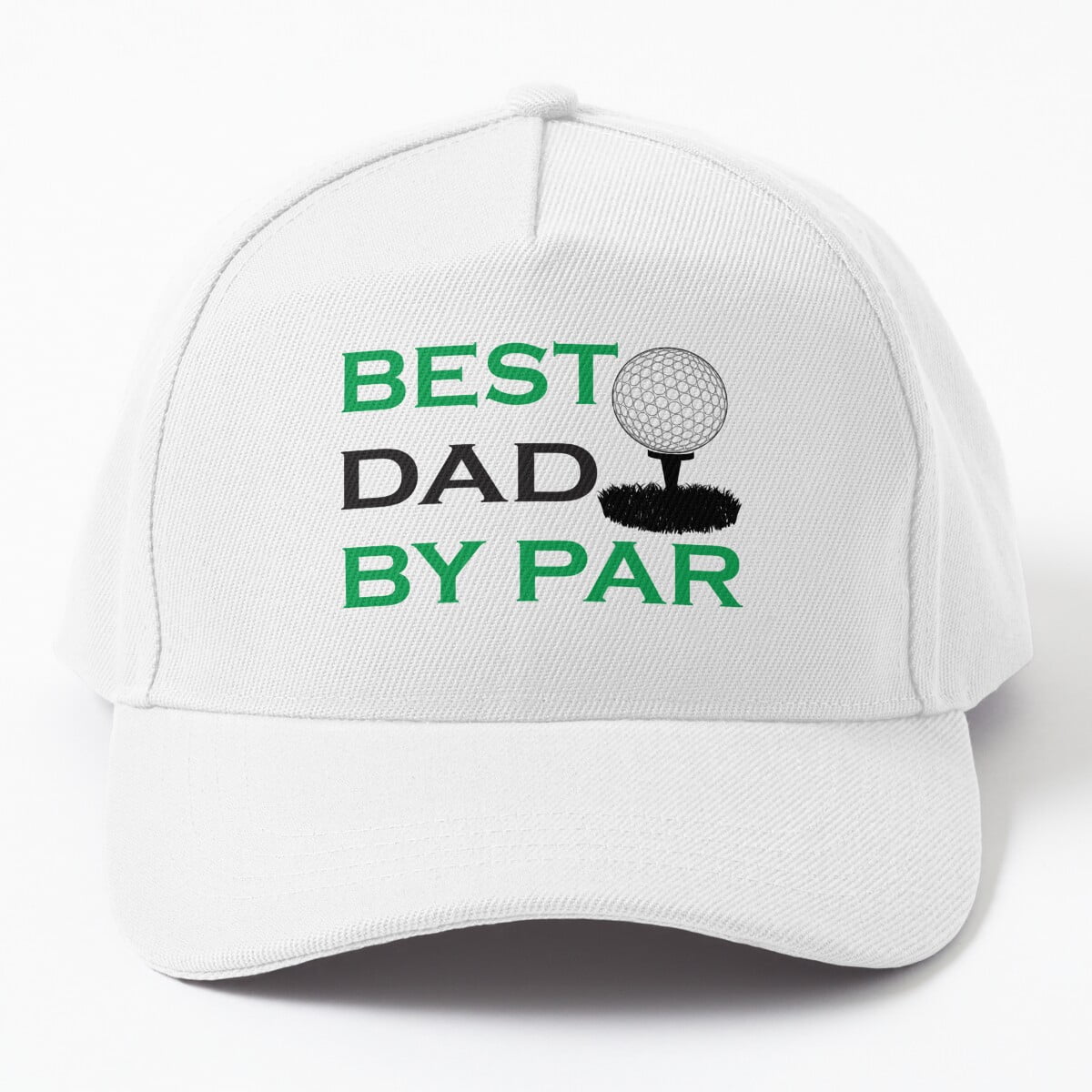 Tiny Hug Graphic Golfing Design Best Dad By Par Golf Humor Cap Hats For ...