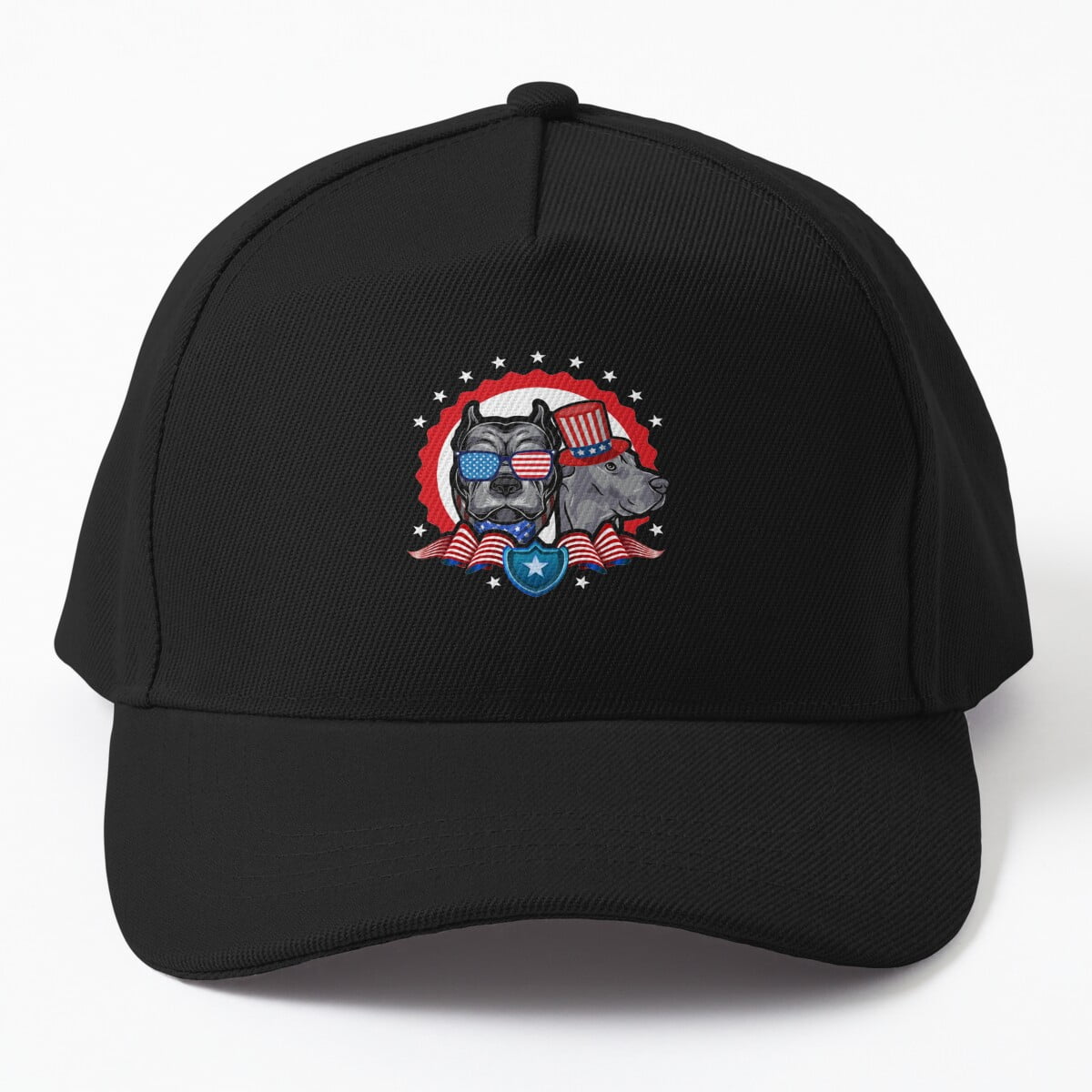 Tiny Hug Gray Dogs With Us Flag, Proud Citizen Animals, Us Dog Lovers Cap, Hats For Men, Gift ...
