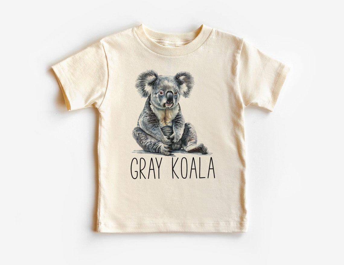 Tiny Hug Gray Koala Toddler Shirt - Cute Educational Koala Bear Species ...