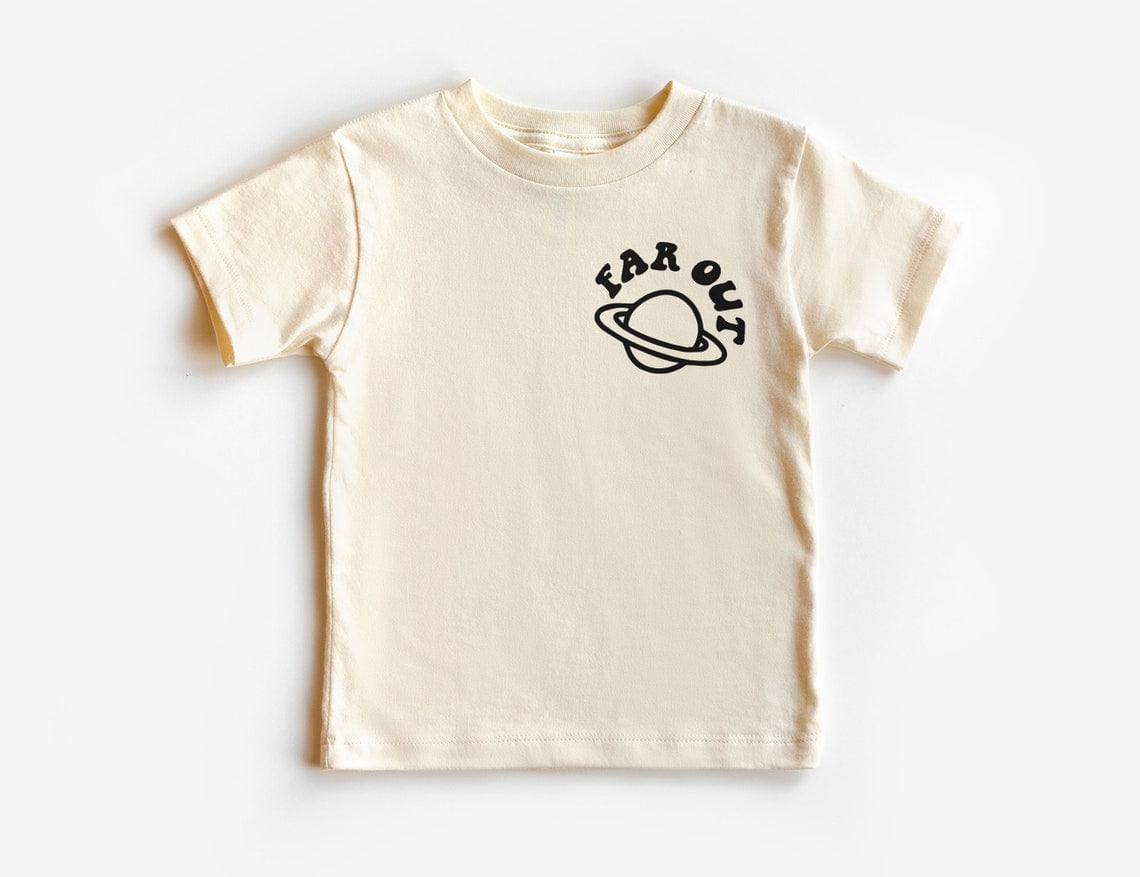 Tiny Hug Groovy Far Out Saturn Toddler Shirt - Cute Planets Solar ...