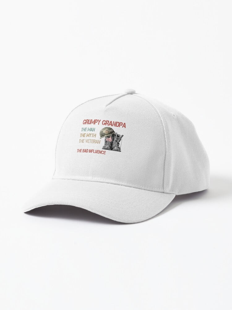Tiny Hug Grumpy Grandpa – The Veteran, The Myth, The Legend Cap Hats For Men, Gift For Him ...