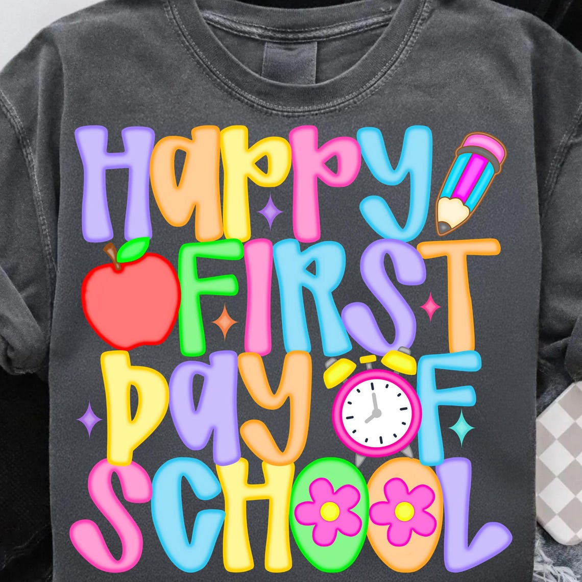 Tiny Hug Happy First Day Of School Coquette, Preppy Teacher Back To ...