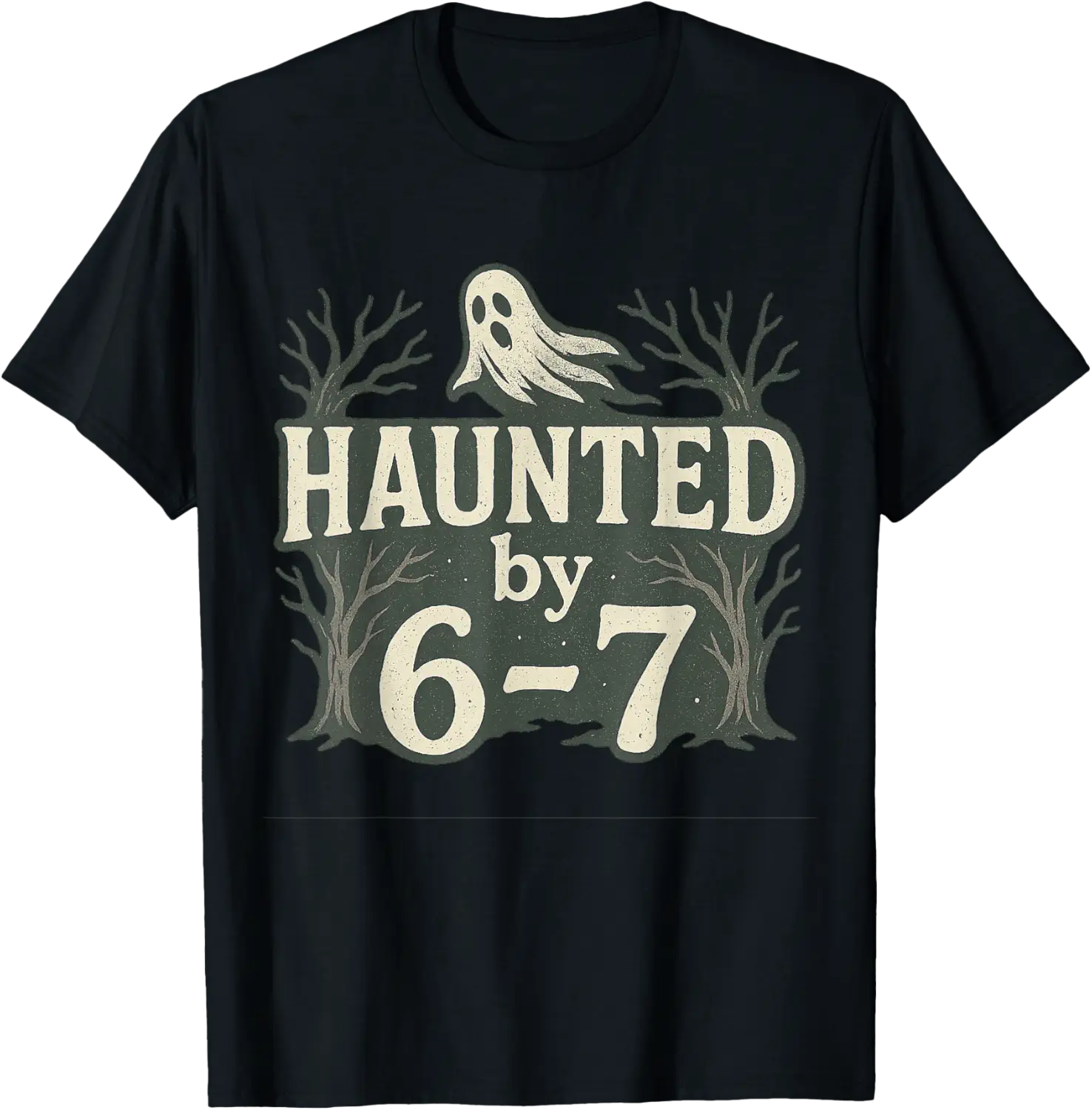 Tiny Hug Happy Holiday Haunted Ghost - Six Seven Gen Alpha Z T-Shirt ...