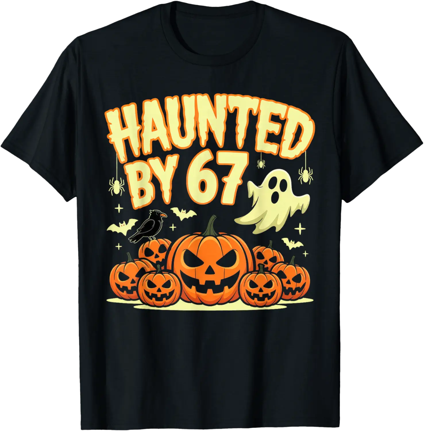 Tiny Hug Haunted By Happy Holiday Ghost Six Seven Gen Alpha Z T-Shirt ...