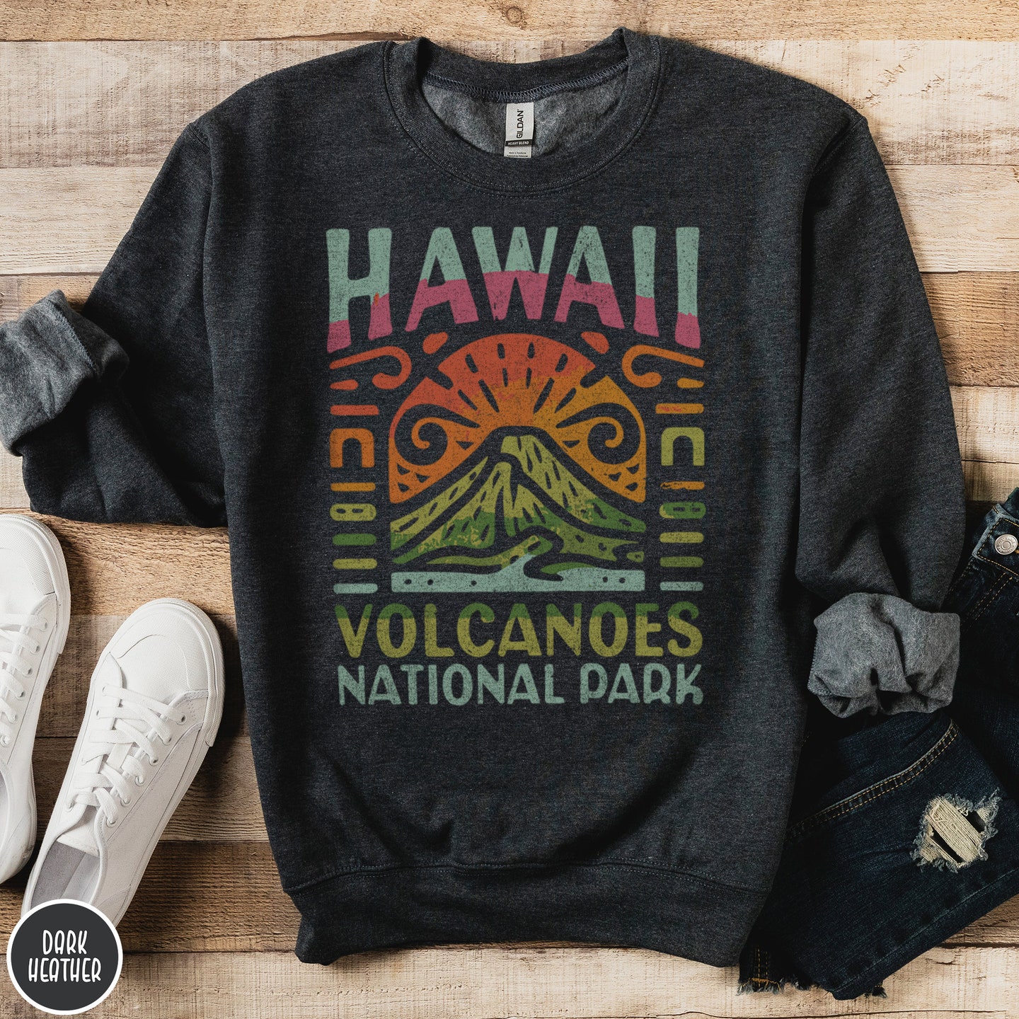 Tiny Hug Hawaii Volcanoes National Park Sweatshirt Hawaii Sweater ...