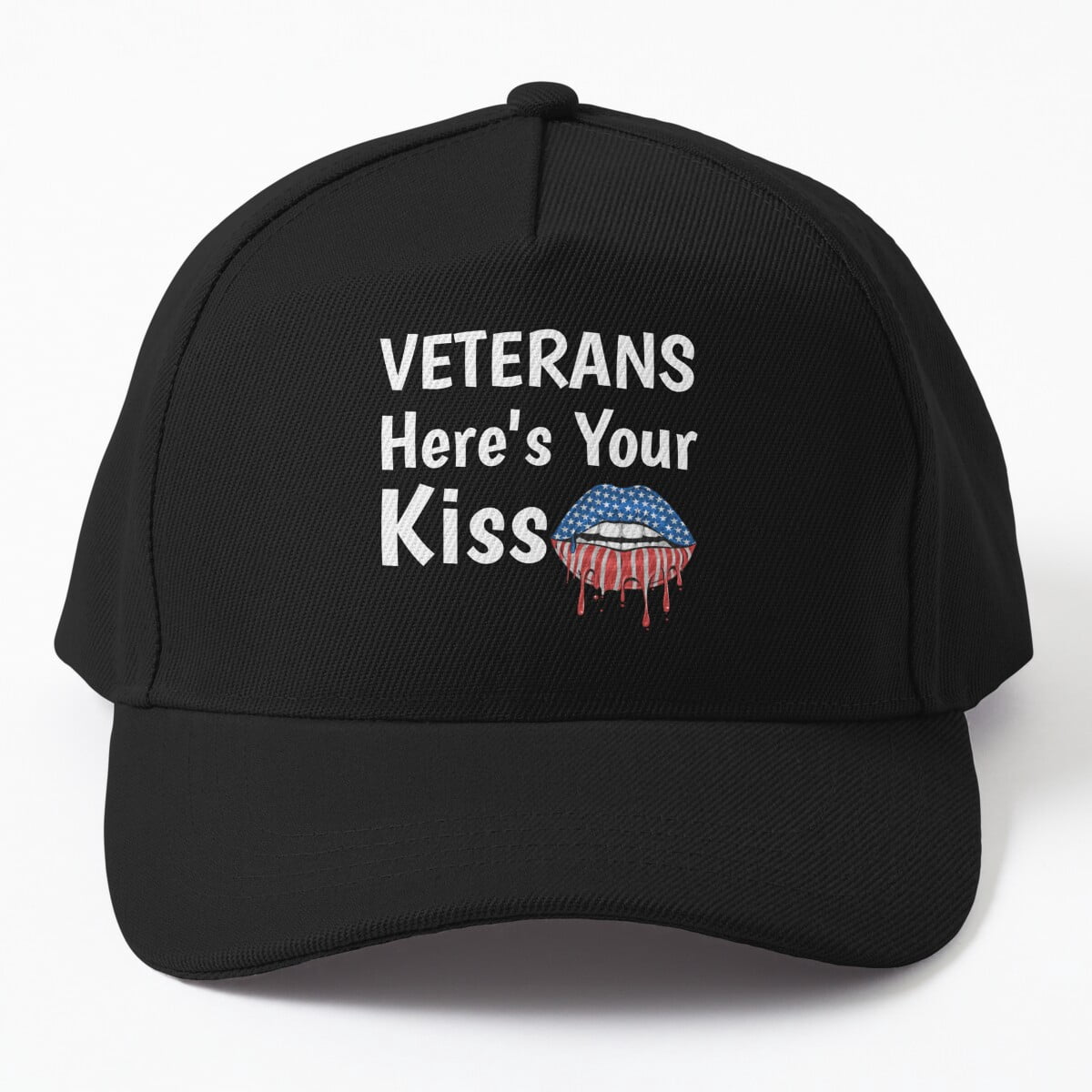 Tiny Hug Here'S Your Kiss Veterans Cap, Hats For Men, Gift For Him ...