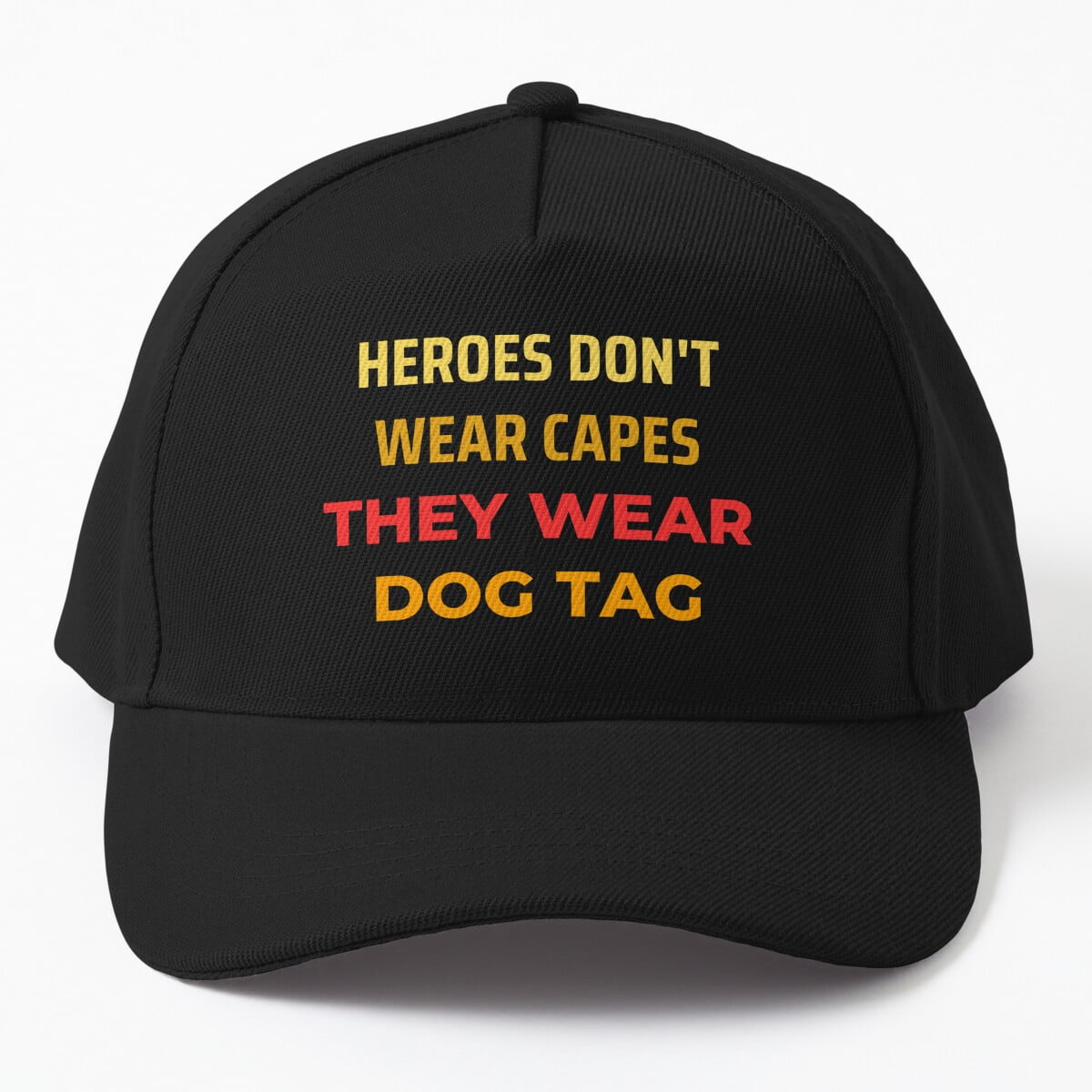 Tiny Hug Heroes Don'T Wear Capes They Wear Dog Tags Cap, Hats For Men ...