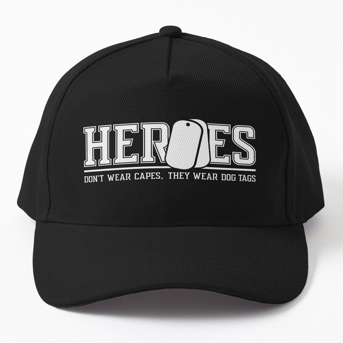 Tiny Hug Heroes Don'T Wear Capes, They Wear Dog Tags Cap, Hats For Men ...