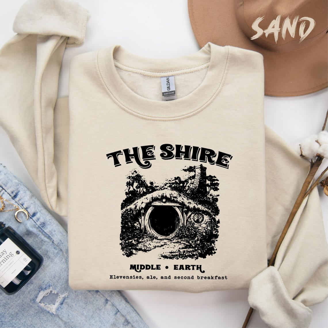 Tiny Hug Hobbit The Shire Middle Earth Sweatshirt, Lotr Middle Earth ...