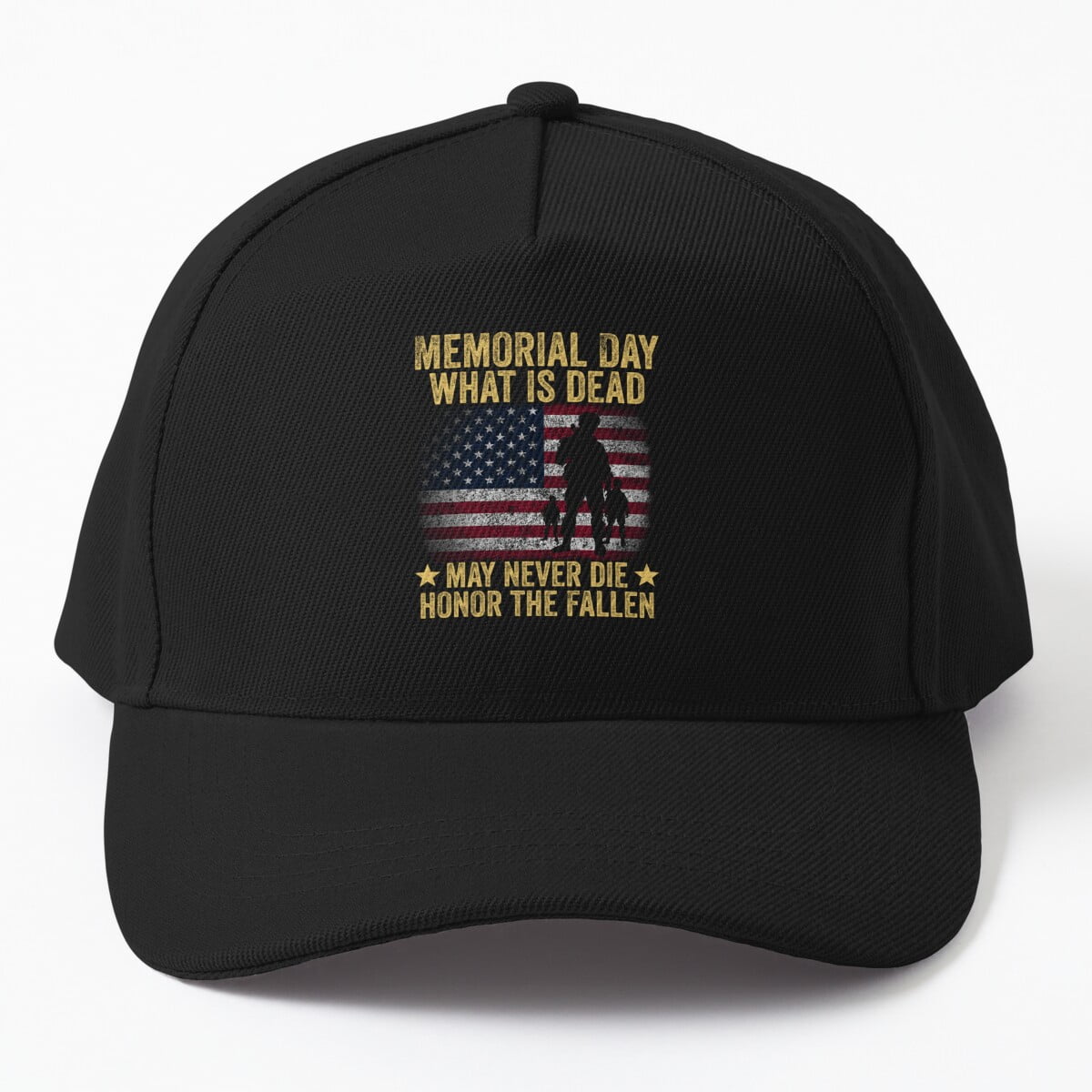 Tiny Hug Honor The Fallen - Patriotic America Veterans Memorial Day Cap ...