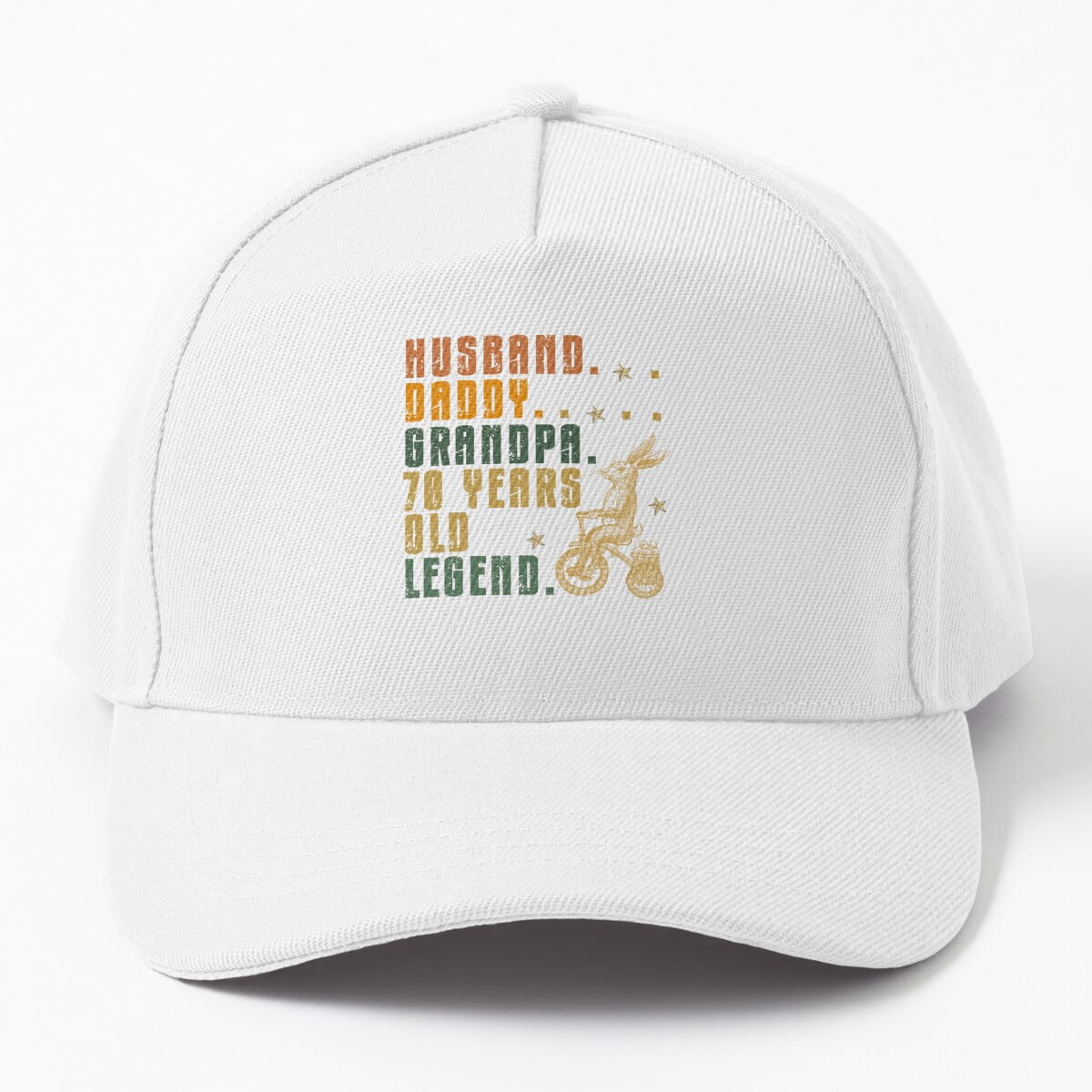 Tiny Hug Husband, Daddy, Grandpa, 70 Years Old Legend Design Cap Hats ...