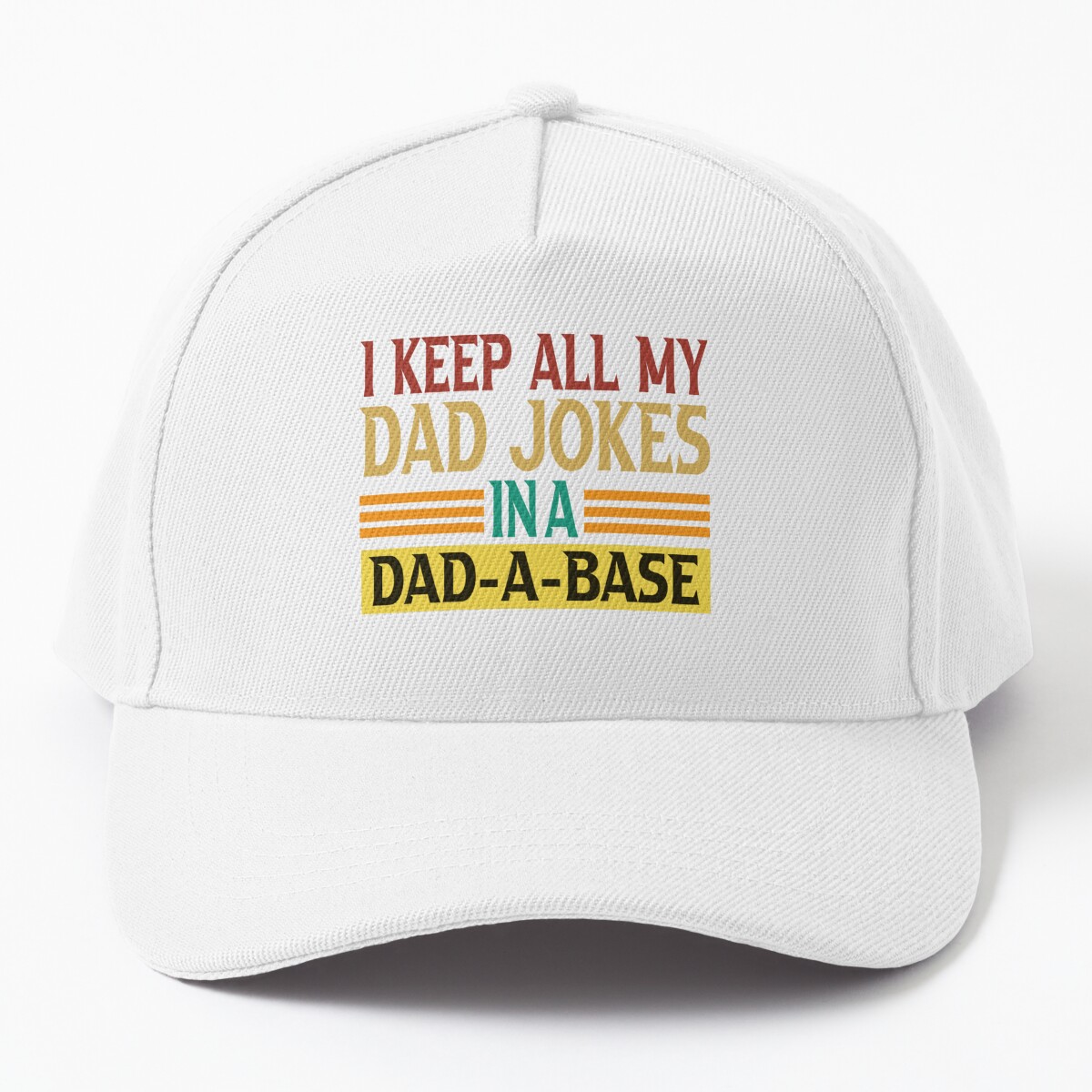 Tiny Hug I Keep All My Dad Jokes In A Dad-A-Base With Colors- Vintage ...