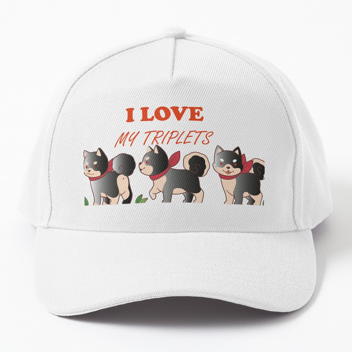 Tiny Hug I Loves My Triplets Dogs Dogs Owner Cap Hats For Men, Gift For ...
