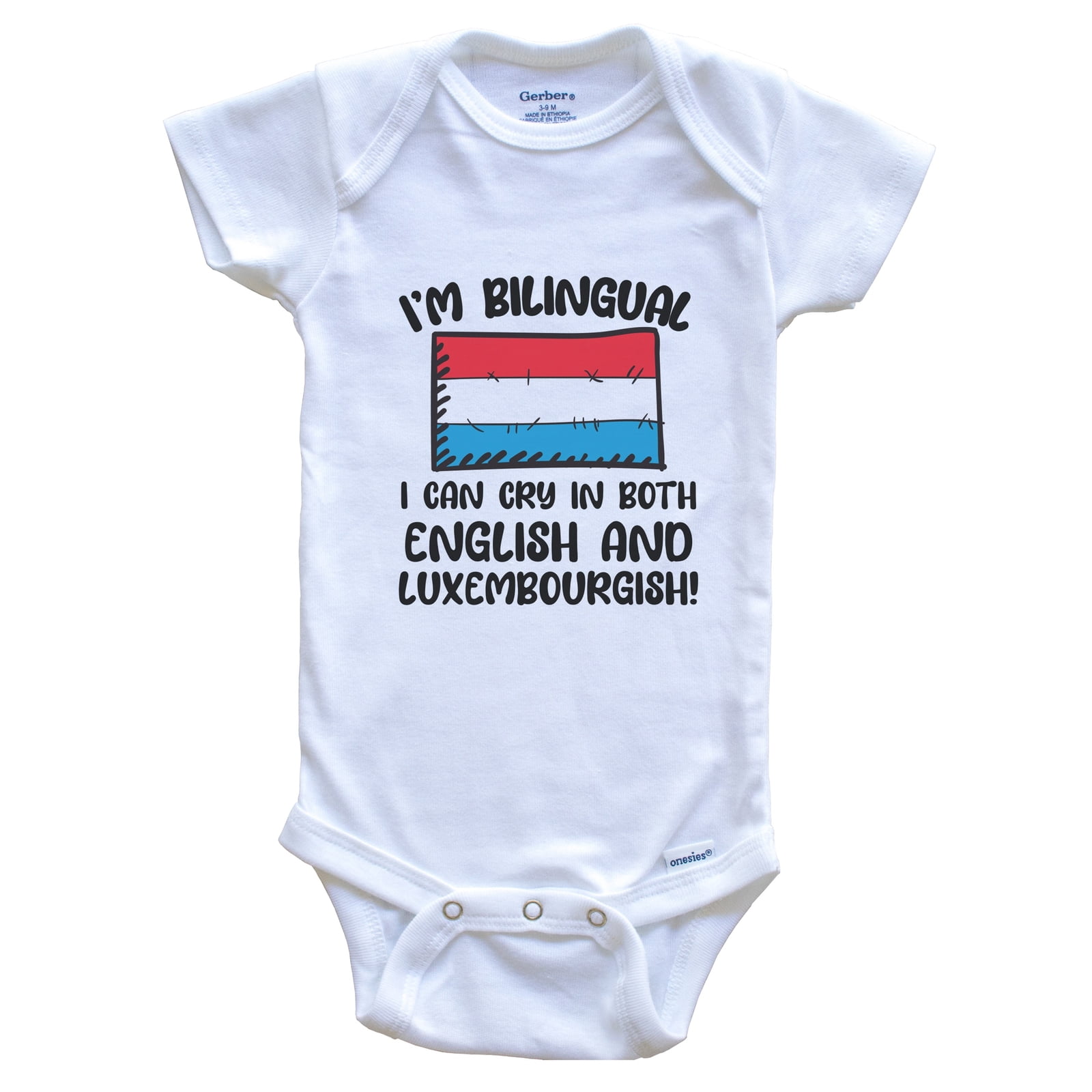 Tiny Hug I'M Bilingual I Can Cry In Both English And Luxembourgish Flag ...