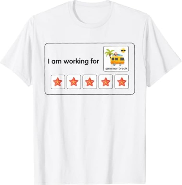Tiny Hug I'm Working For Summer Break Last Day Of School Teacher T ...