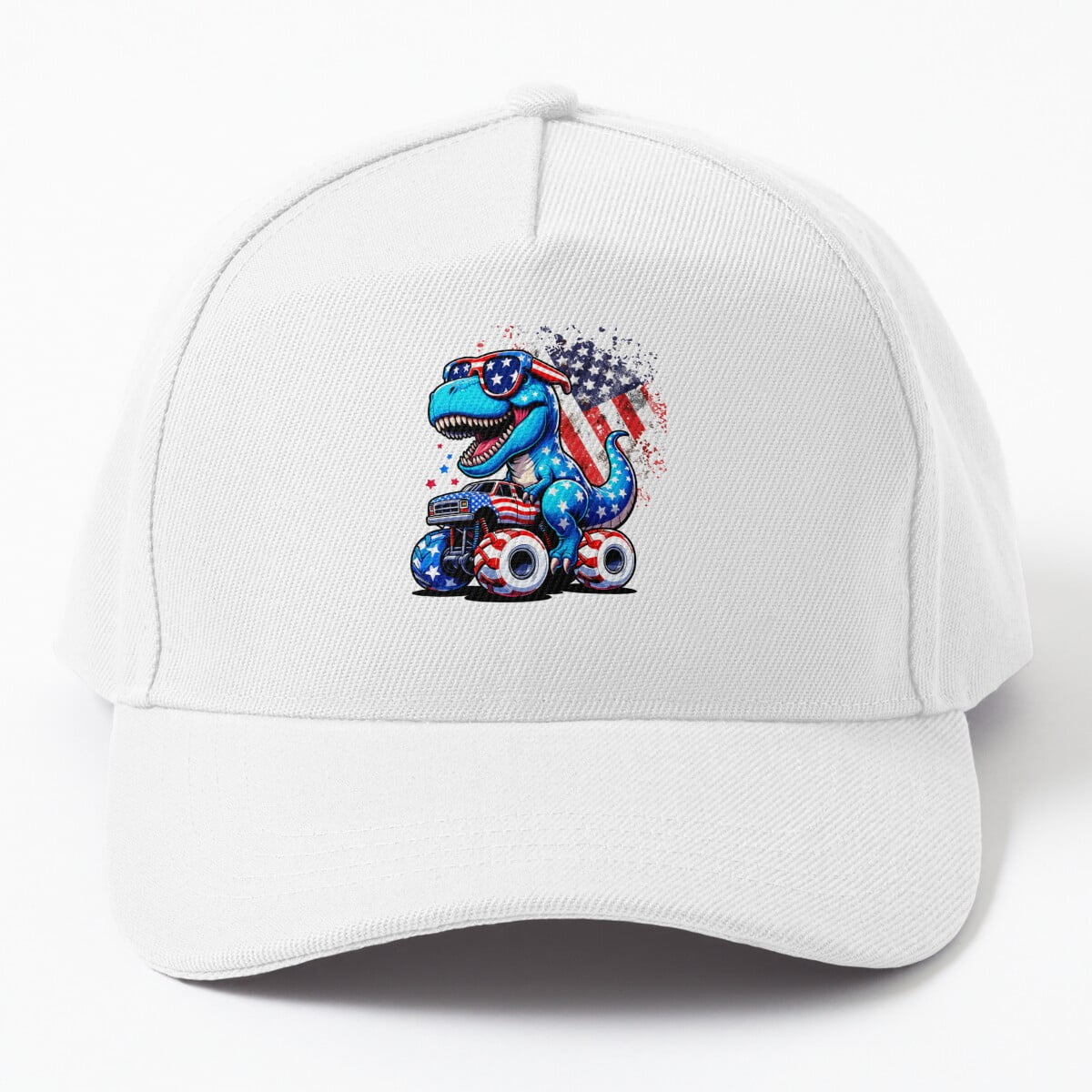 Tiny Hug Independence Day- Funny T-Rex Graphics Cap, Hats For Men, Gift ...