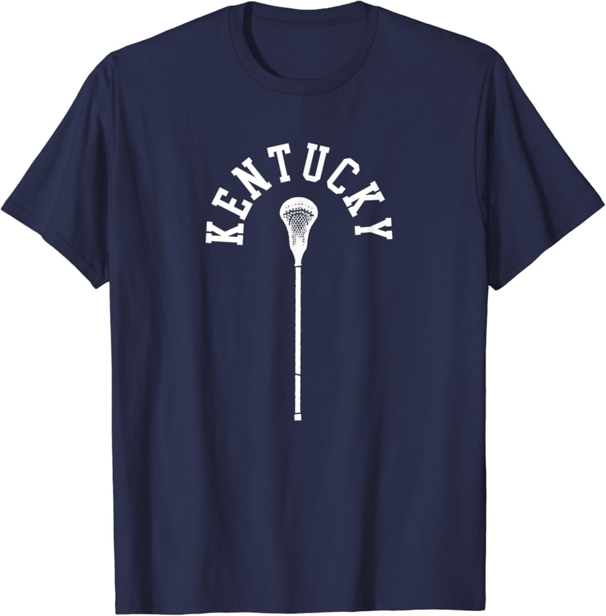 Tiny Hug Kentucky Minimalist Vertical Lacrosse Stick Retro Lax T-Shirt ...