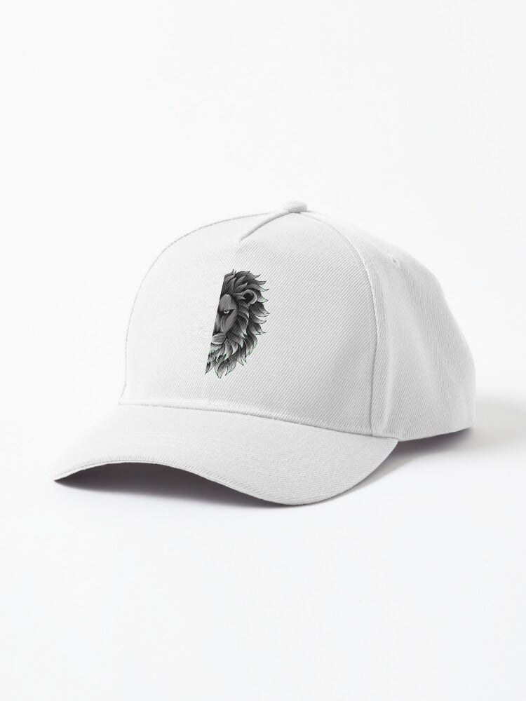 Tiny Hug King Lion White Leader Cap Hats For Men, Gift For Him ...