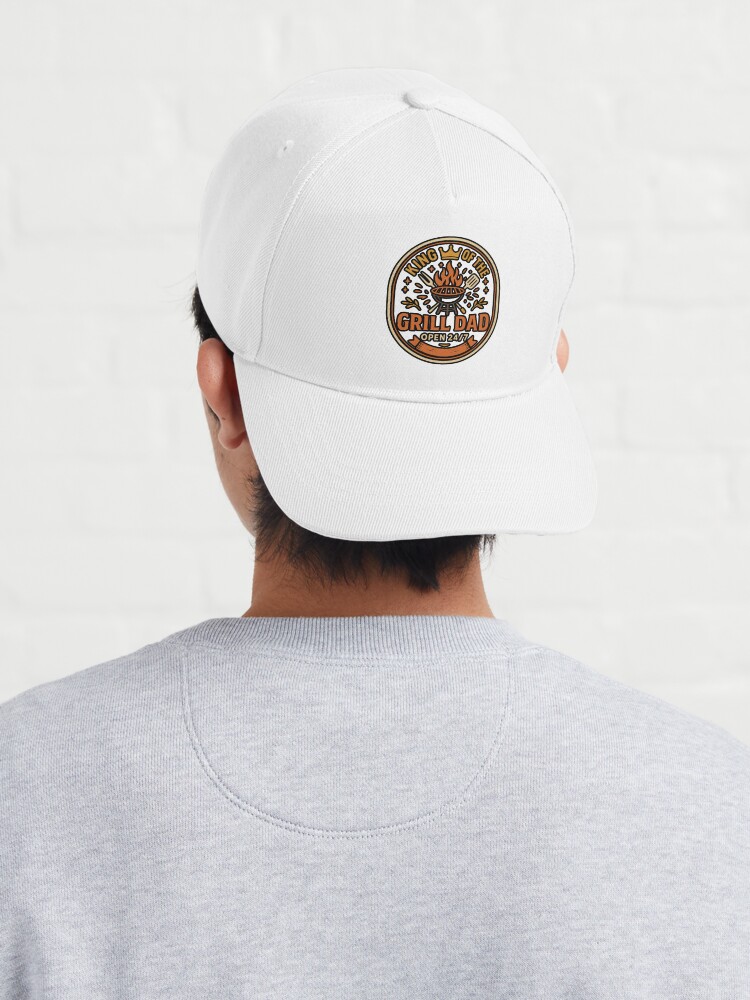Tiny Hug King Of The Grill Dad Badge – Bbq Gift For Father’S Day Cap ...