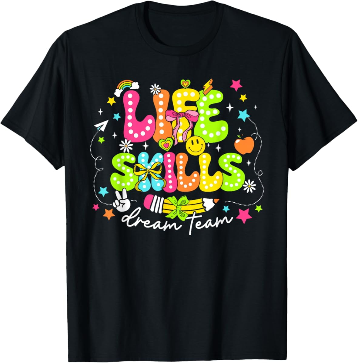 Tiny Hug Life Skills Dream Team First Day Of School Retro Groovy T ...