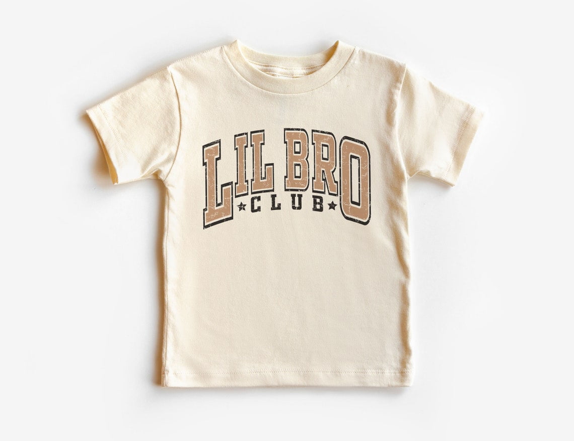 Tiny Hug Lil Bro Club Toddler Shirt - New Little Brother Kid'S Clothing ...
