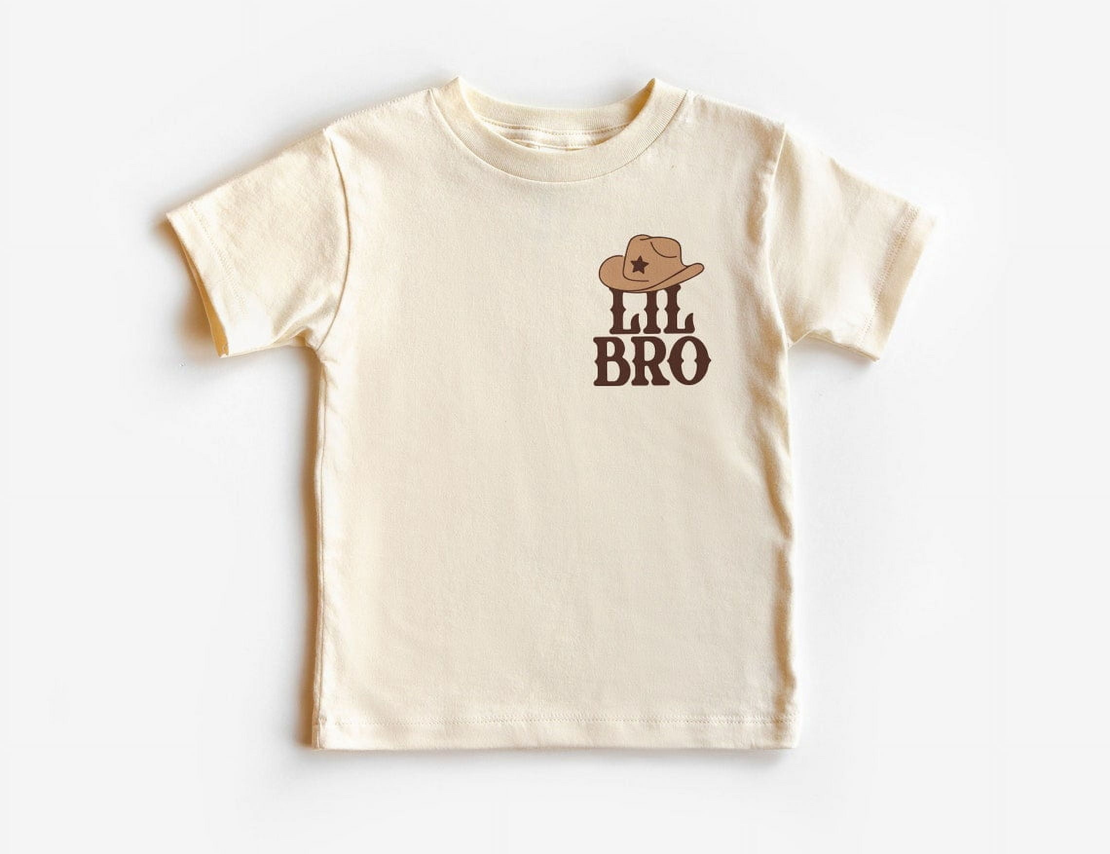 Tiny Hug Lil Bro Hat Toddler Shirt For Boys - Little Brother Sibling ...