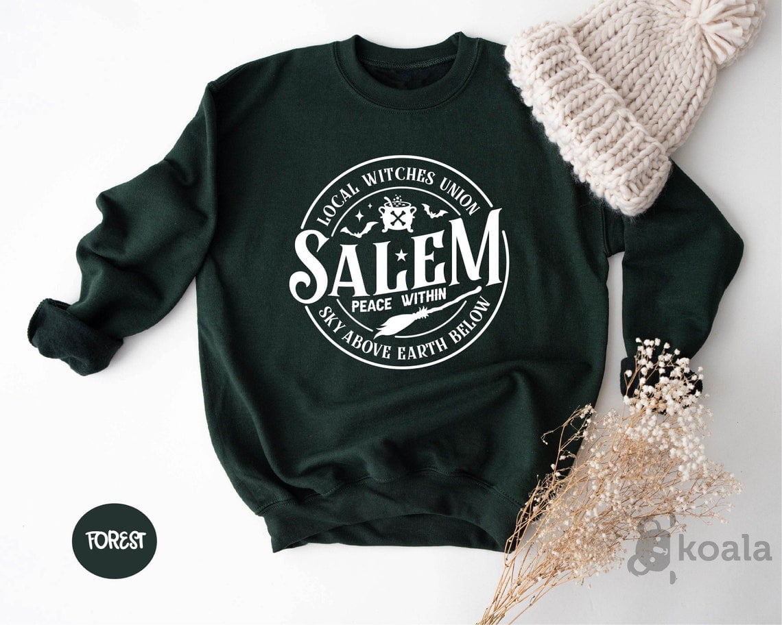 Tiny Hug Local Witches Union Sweat, Holiday Sweat, Witch Sweat, Salem ...