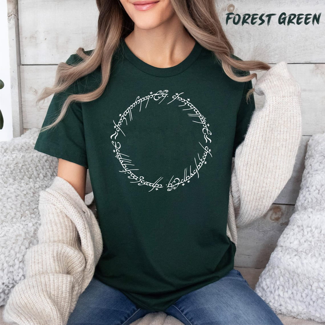 Tiny Hug Lord Of The Rings Circle T-Shirt, Fantasy Book Reader Shirt ...