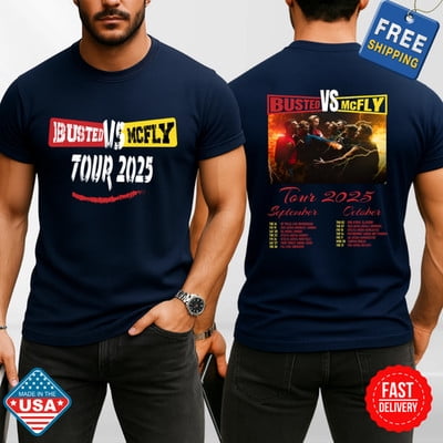 Tiny Hug McFly vs Busted Tour 2025 T-Shirt Unisex Team McFly Band ...