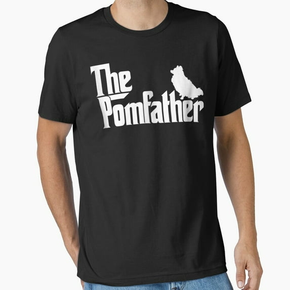 Tiny Hug Mens Pomeranian Father Dad The Pom Father Tee Essential T ...