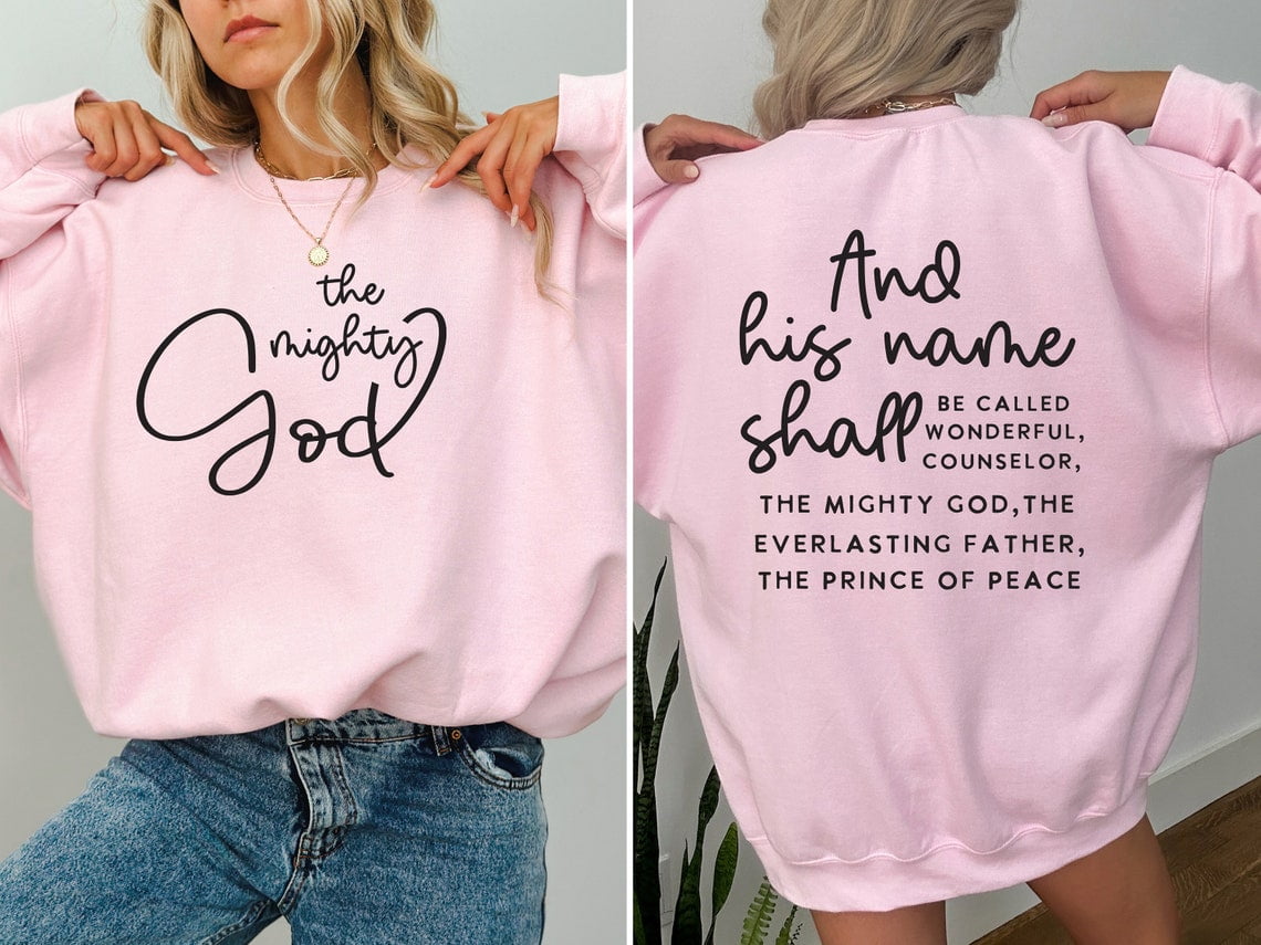 Tiny Hug The Mighty God Shirt, And His Name Shall Be Called, Christian ...