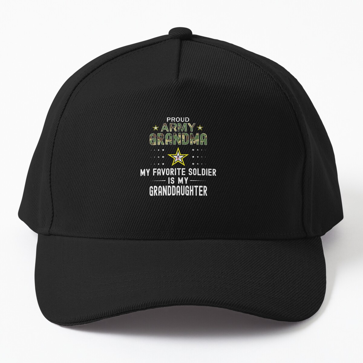 Tiny Hug My Favorite Soldier Is My Granddaughter-Proud Army Grandma Cap ...