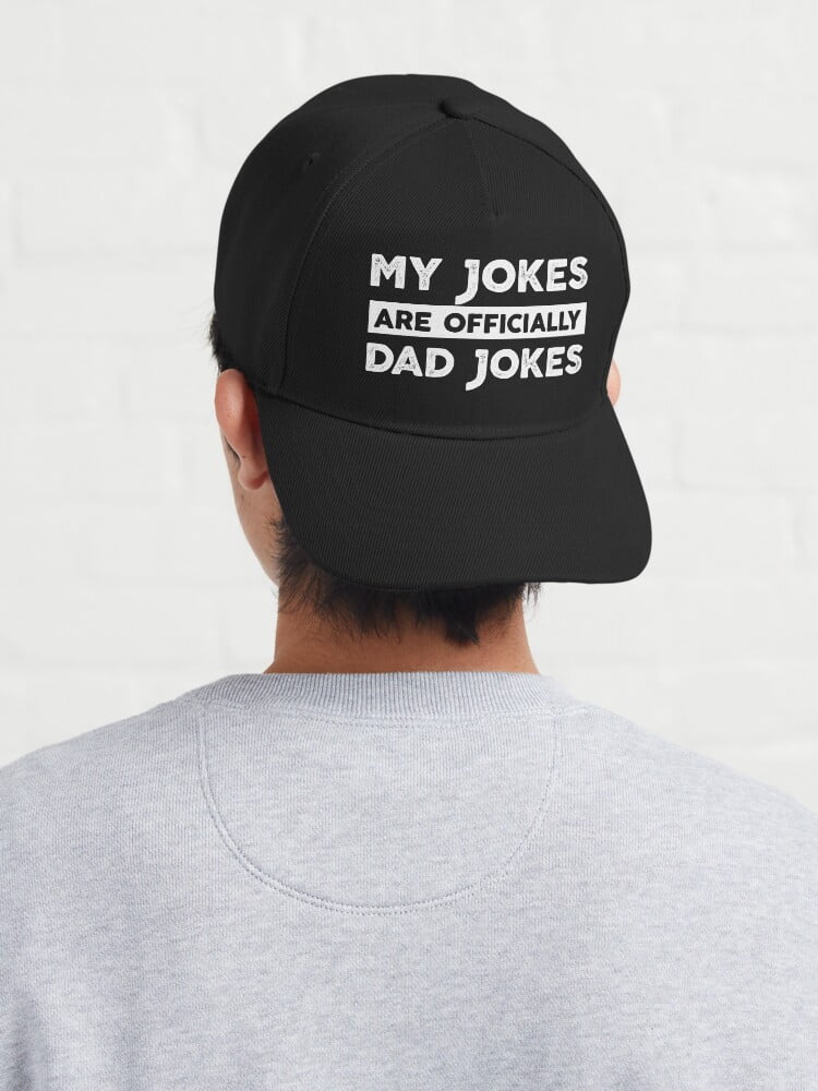 Tiny Hug My Jokes Are Dad Jokes Family Jokes Vintage Father Dad Cap ...