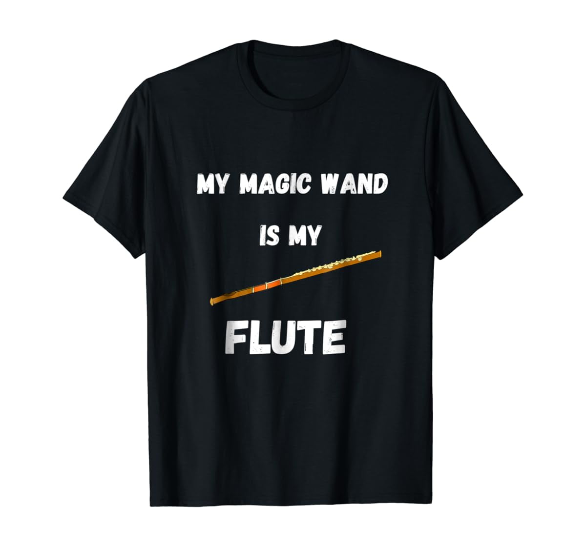 Tiny Hug My Magic Wand Is My Flute Player Marching Band Witch T-Shirt ...