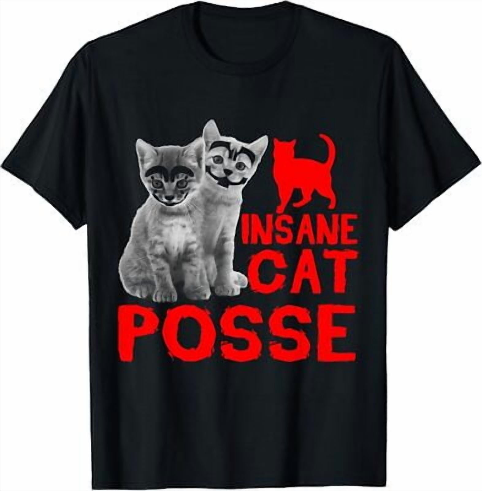 Tiny Hug NEW LIMITED Cute Cat Insane Cat Posse ICP Gift Idea T-Shirt ...