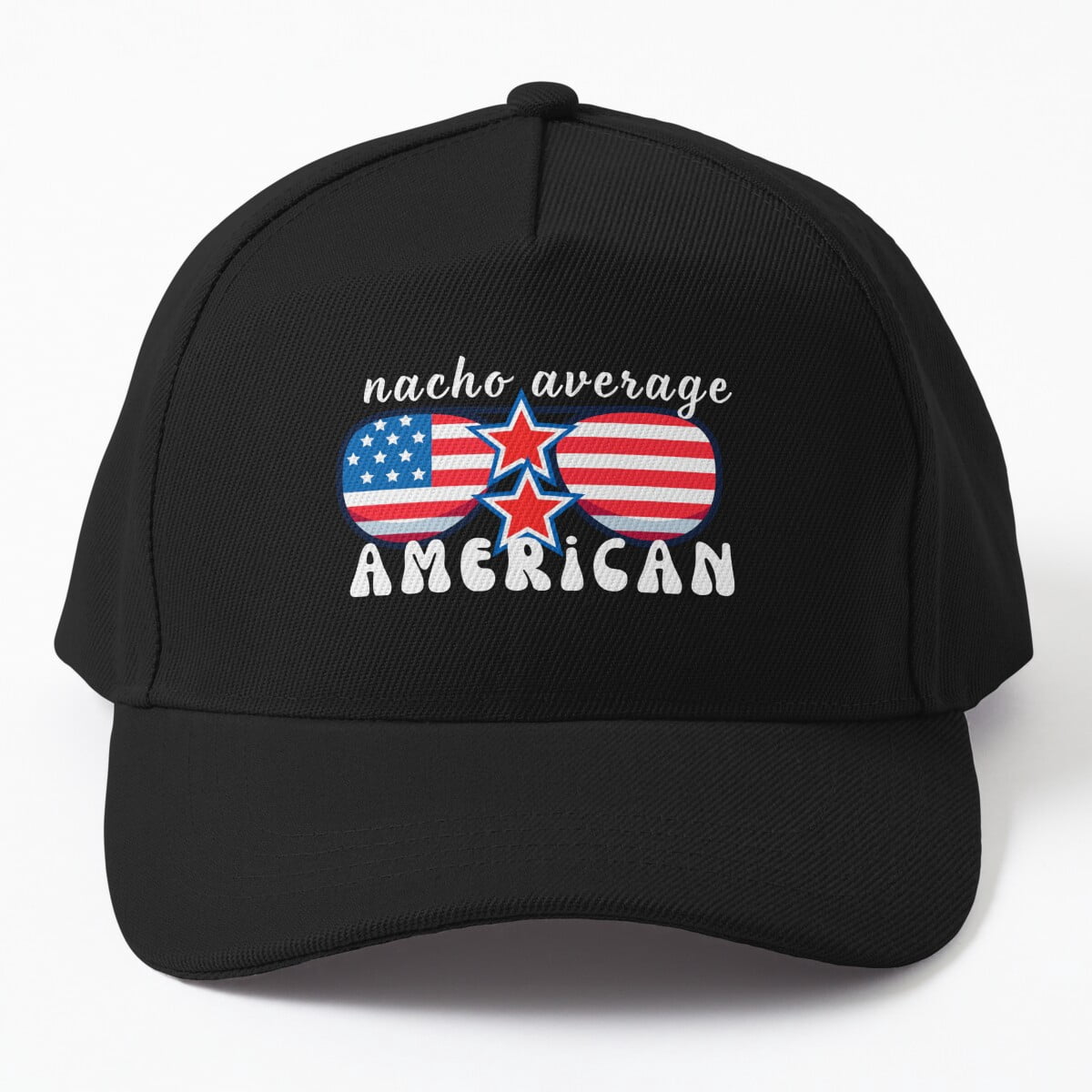 Tiny Hug Nacho Average American Funny American Independence Day Cap ...