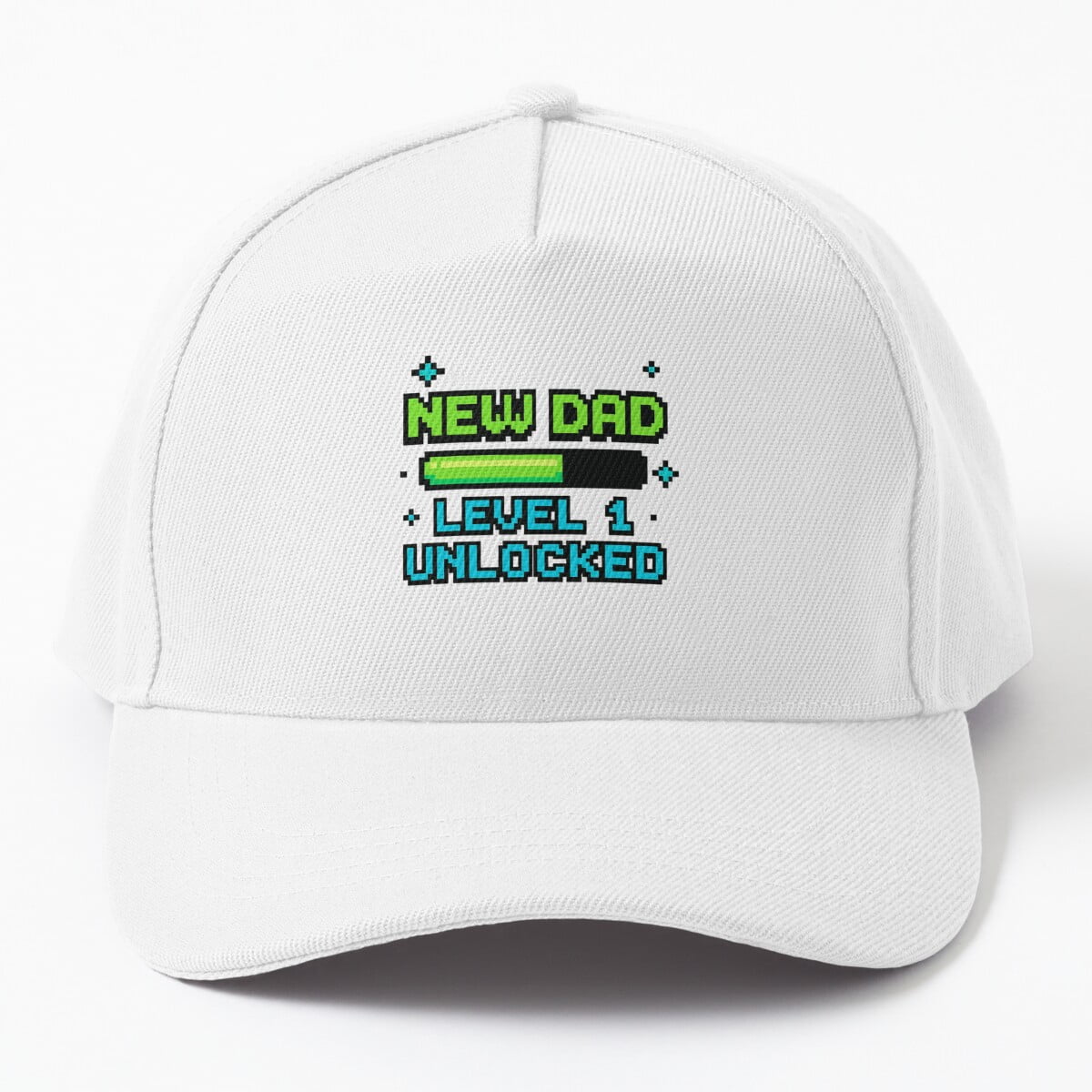 Tiny Hug "New Dad Level 1 Unlocked Gamer Pixel Art Father'S Day Hat ...