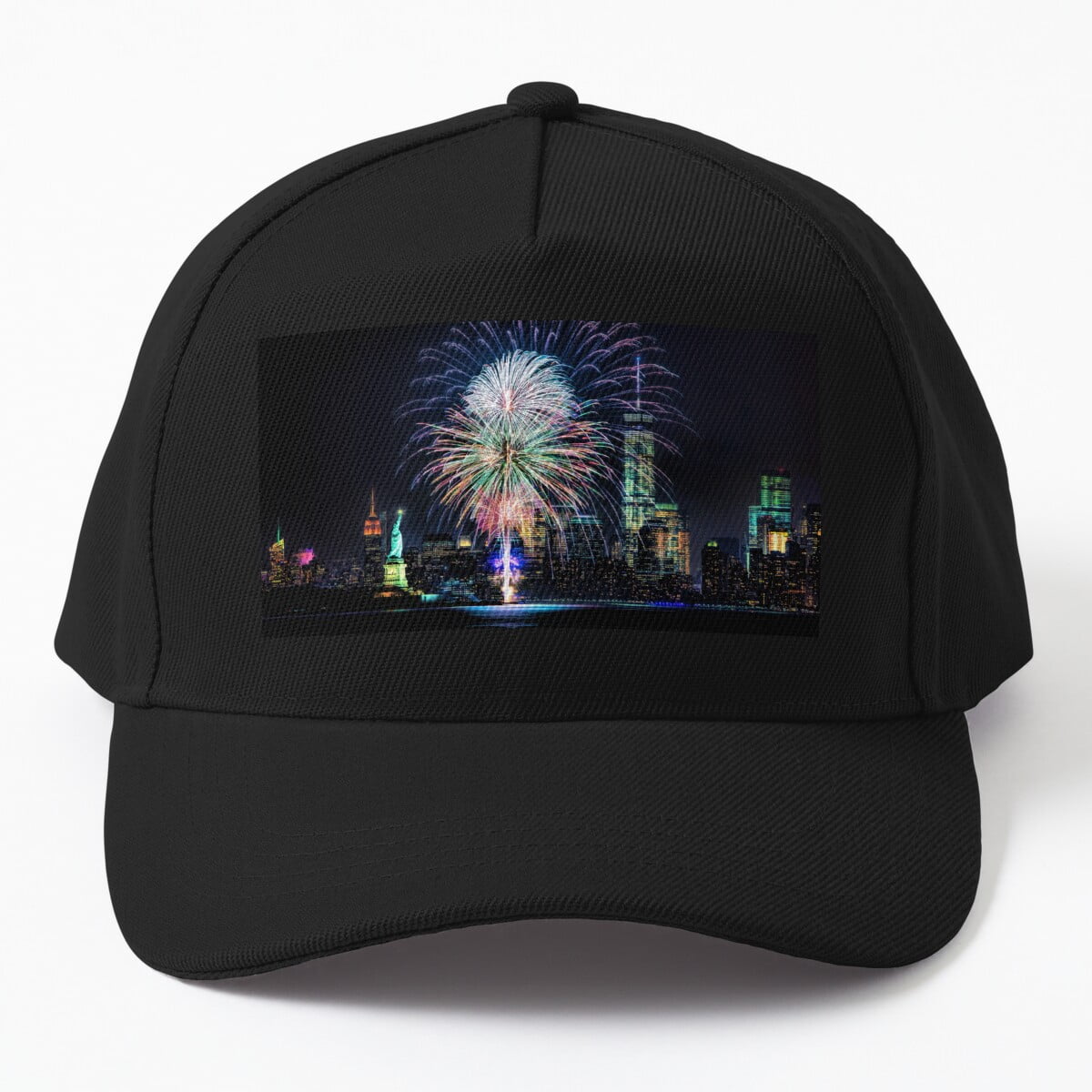 Tiny Hug New York City Harbor Fireworks Cap, Hats For Men, Gift For Him ...