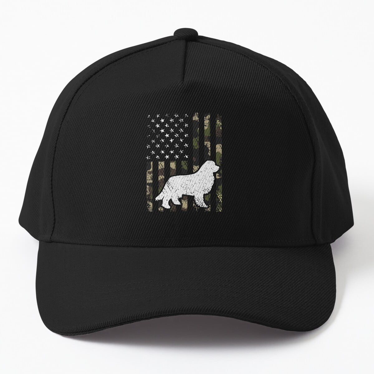 Tiny Hug Newfoundland Camouflage Usa Flag Cap, Hats For Men, Gift For ...