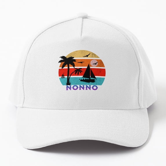 Tiny Hug Nonno Retro Sunset Ocean Grandfather Cap Hats For Men, Gift ...